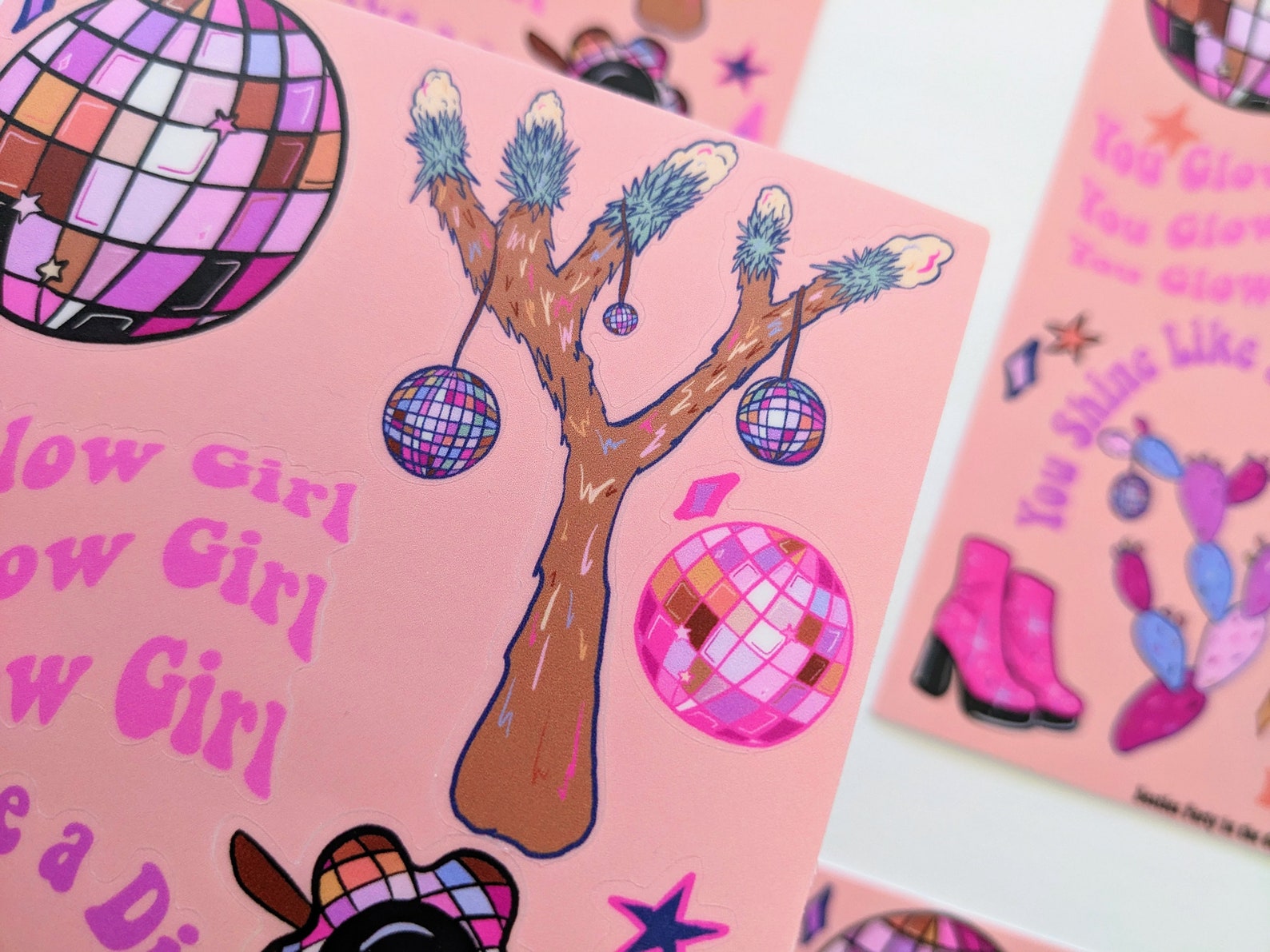 Disco Themed Sticker Sheet Disco Stickers Disco Desert - Etsy