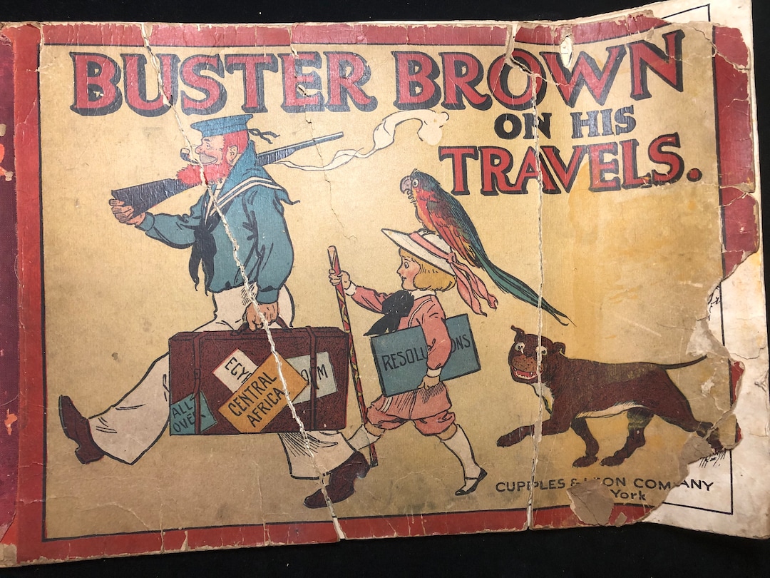 Buster Brown on His Travels ~ Not Richard Outcault Art ~ 1910 Cupples ...