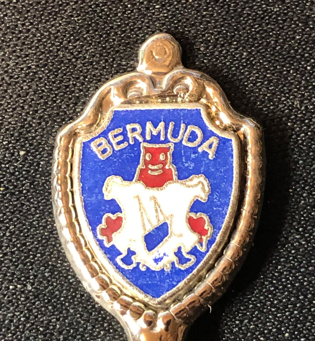 Bermuda With Crest (top) and Scalloped Bowl on Souvenir Spoon - NEW - Etsy
