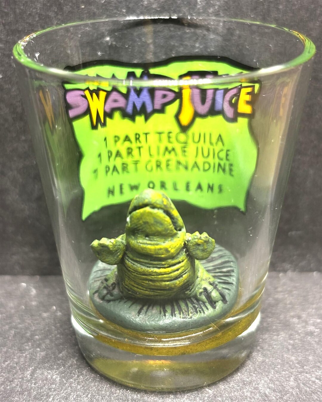 New Orleans, Louisiana, Swamp Juice With Crocodile on Inside of Glass ...