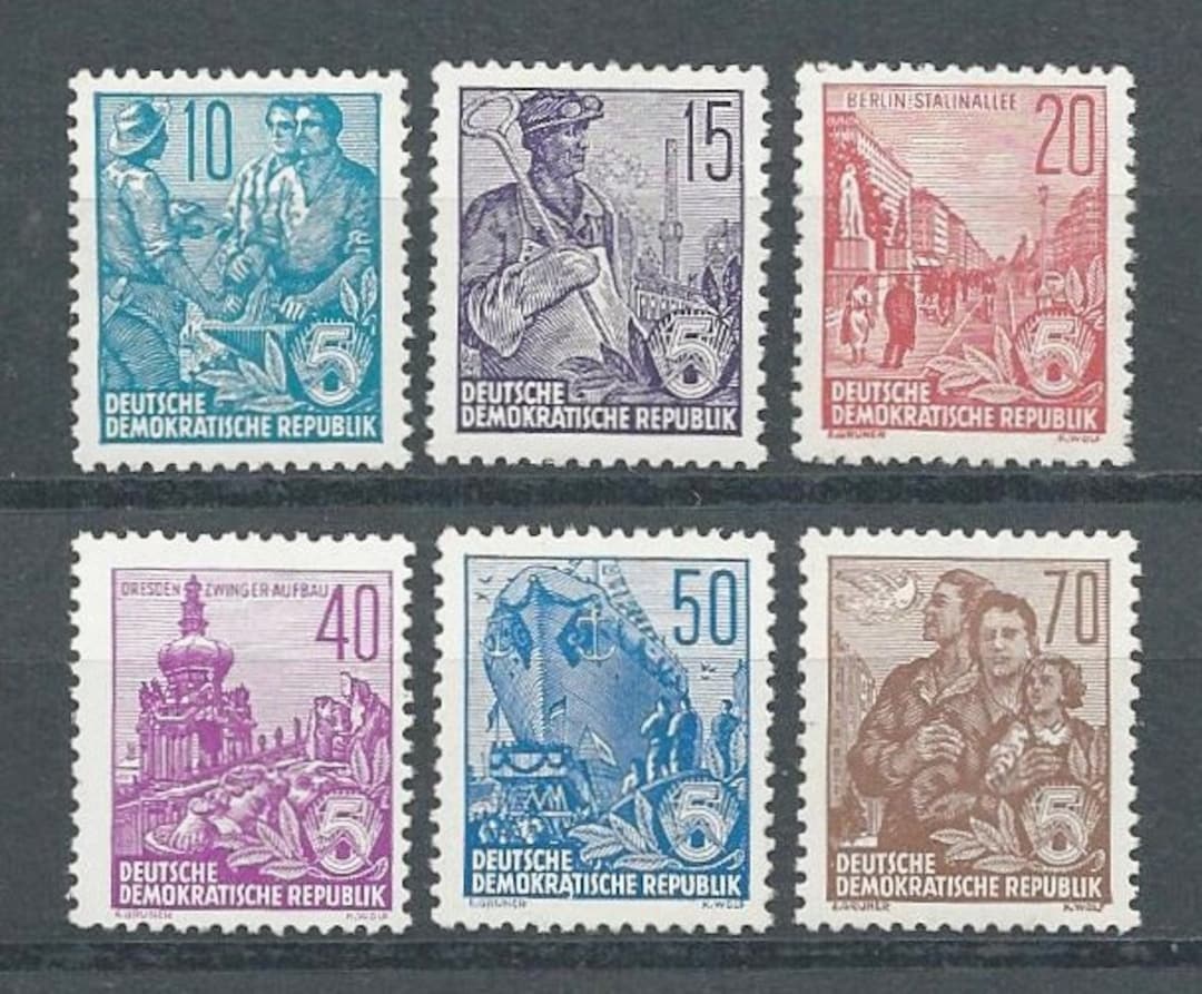 Collector Stamps ~ East Germany (DDR) Scott #227-30A MINT Complete - Etsy