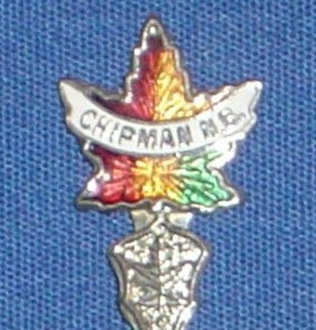 Chipman, New Brunswick, Canada With Maple Leaf top on Souvenir Spoon ...