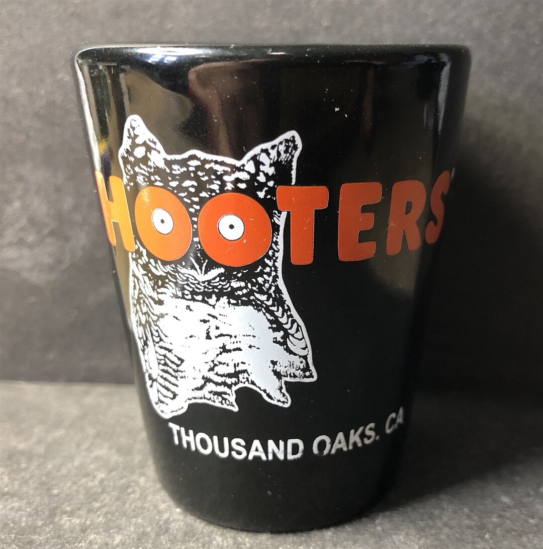 Hooters With an Owl, Thousand Oaks, California on 1oz Black Ceramic ...