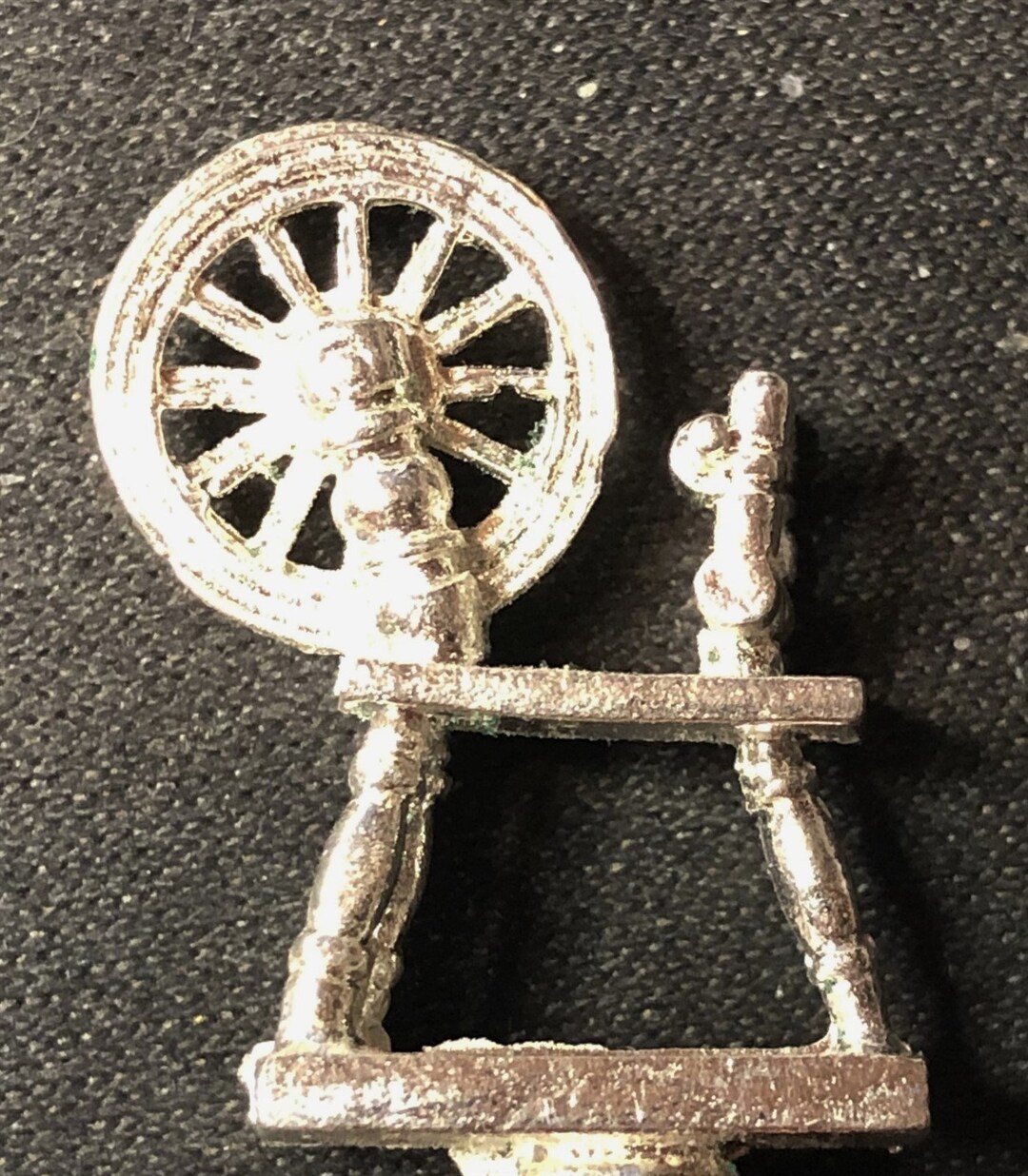 Spinning Wheel (top) on Silver Plated Souvenir Spoon - Pre-owned - Etsy