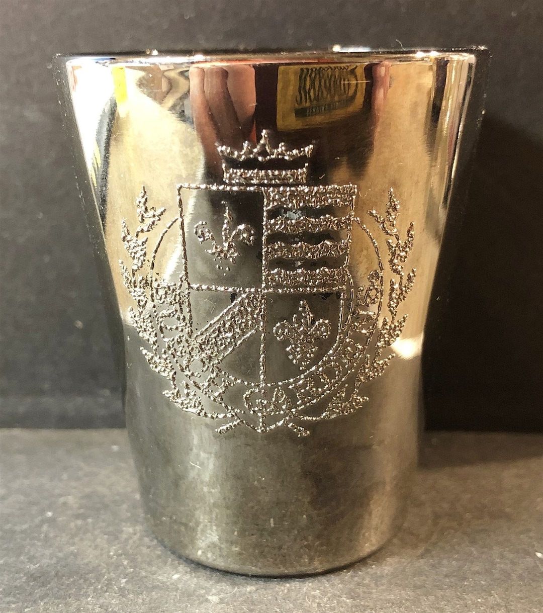 Bush Gardens Crest on 1oz Silver Glass Shot Glass - NEW - Etsy