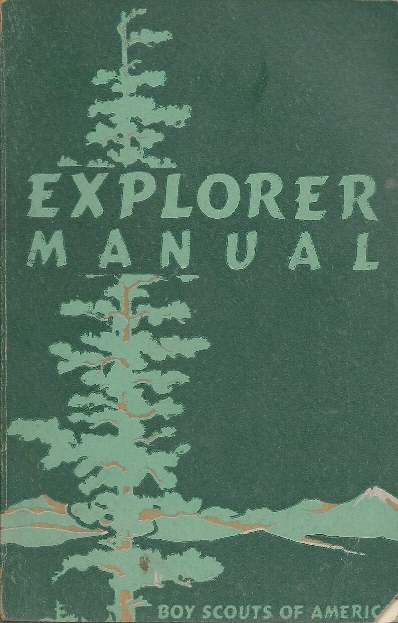 Vintage BSA Boy Scout Book 1953 Explorer Manual Pre-owned - Etsy