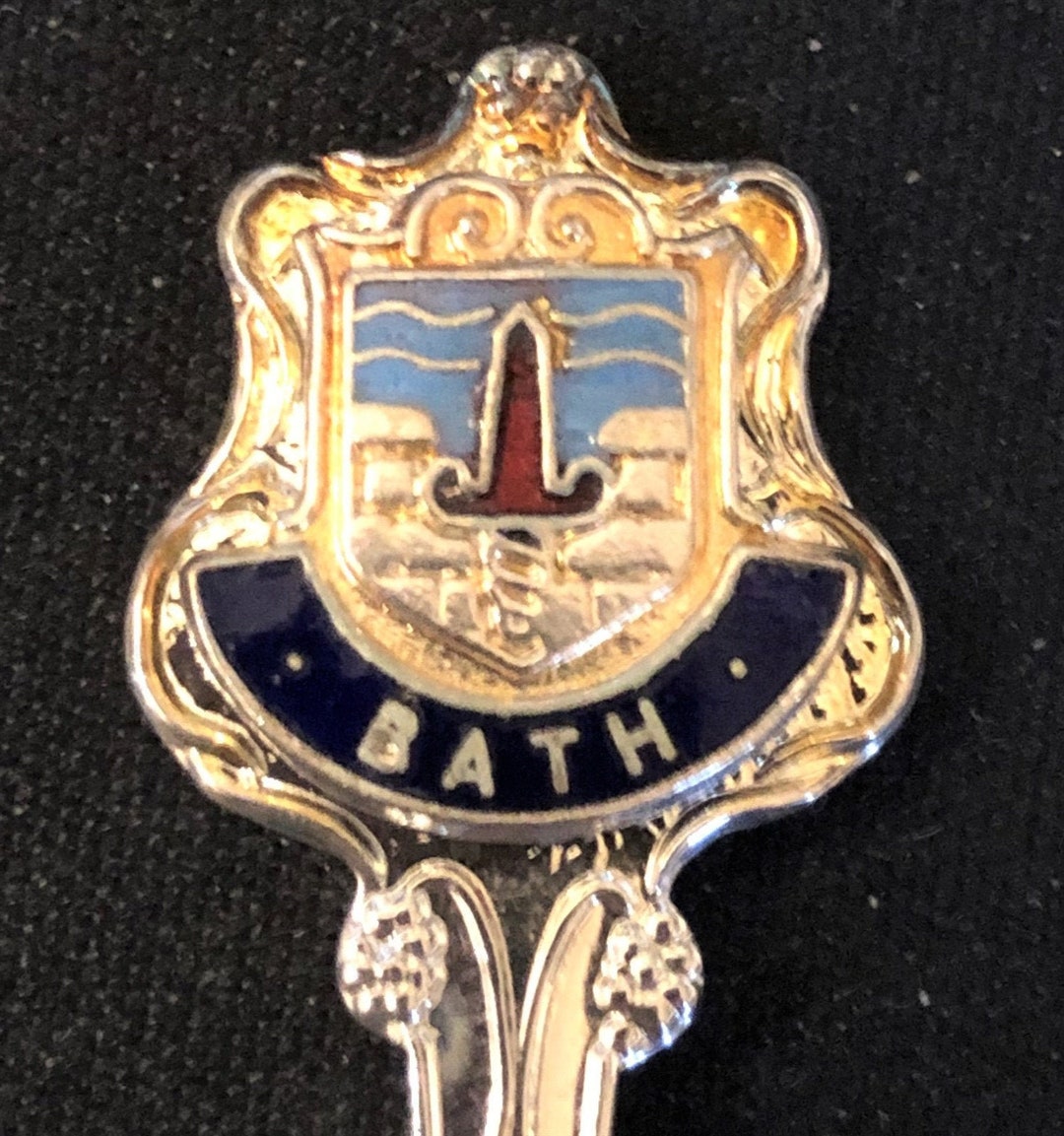Bath, England With Crest (top) on Silver Plated Souvenir Spoon – NEW - Etsy