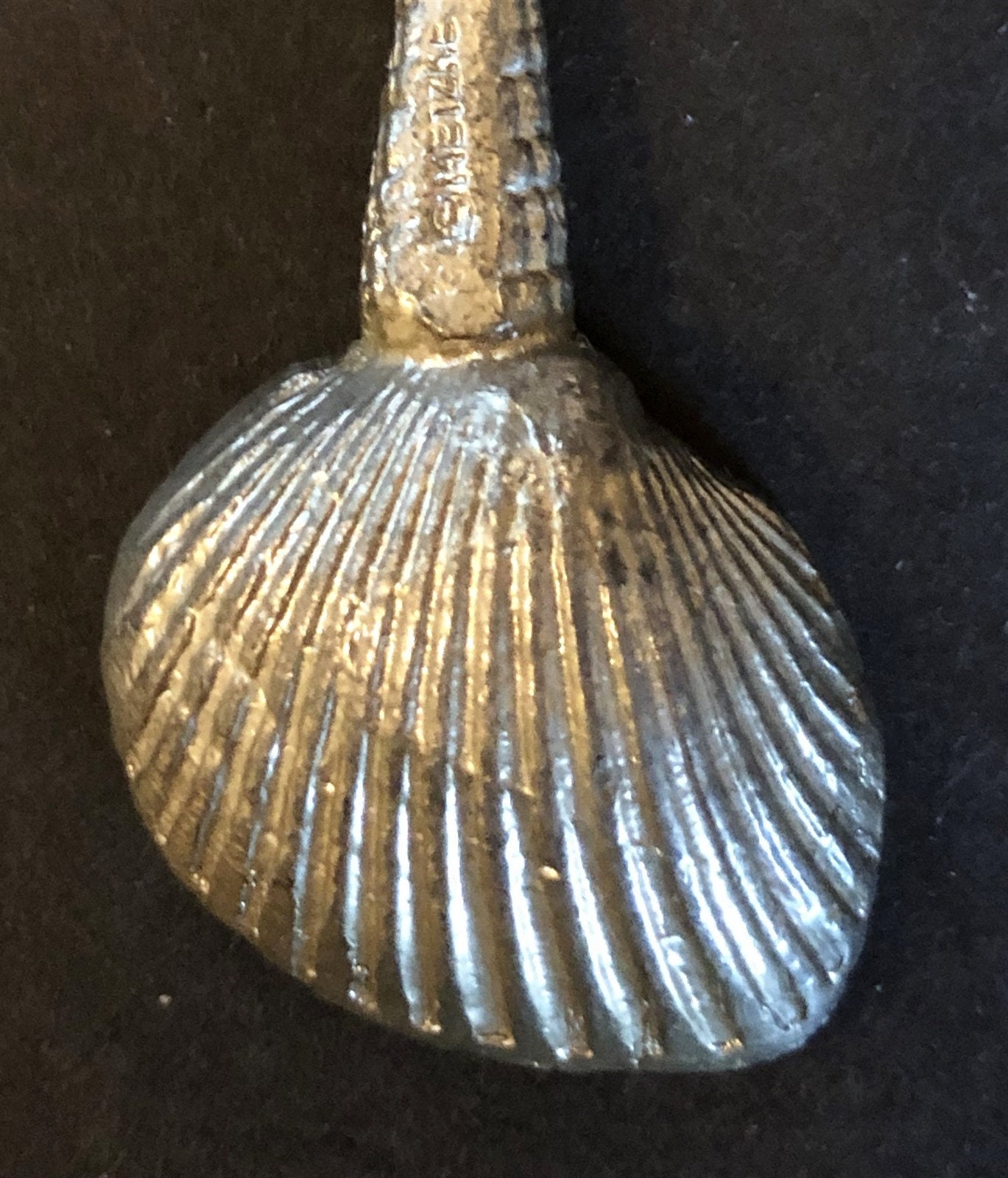 Simulated Shells top Stem & Bowl Pewter Souvenir Spoon - Etsy UK