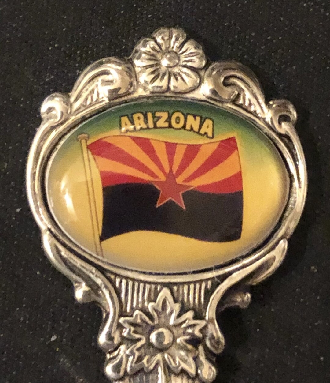 Arizona and State Flag (top) on Silver Plated Souvenir Spoon – NEW - Etsy
