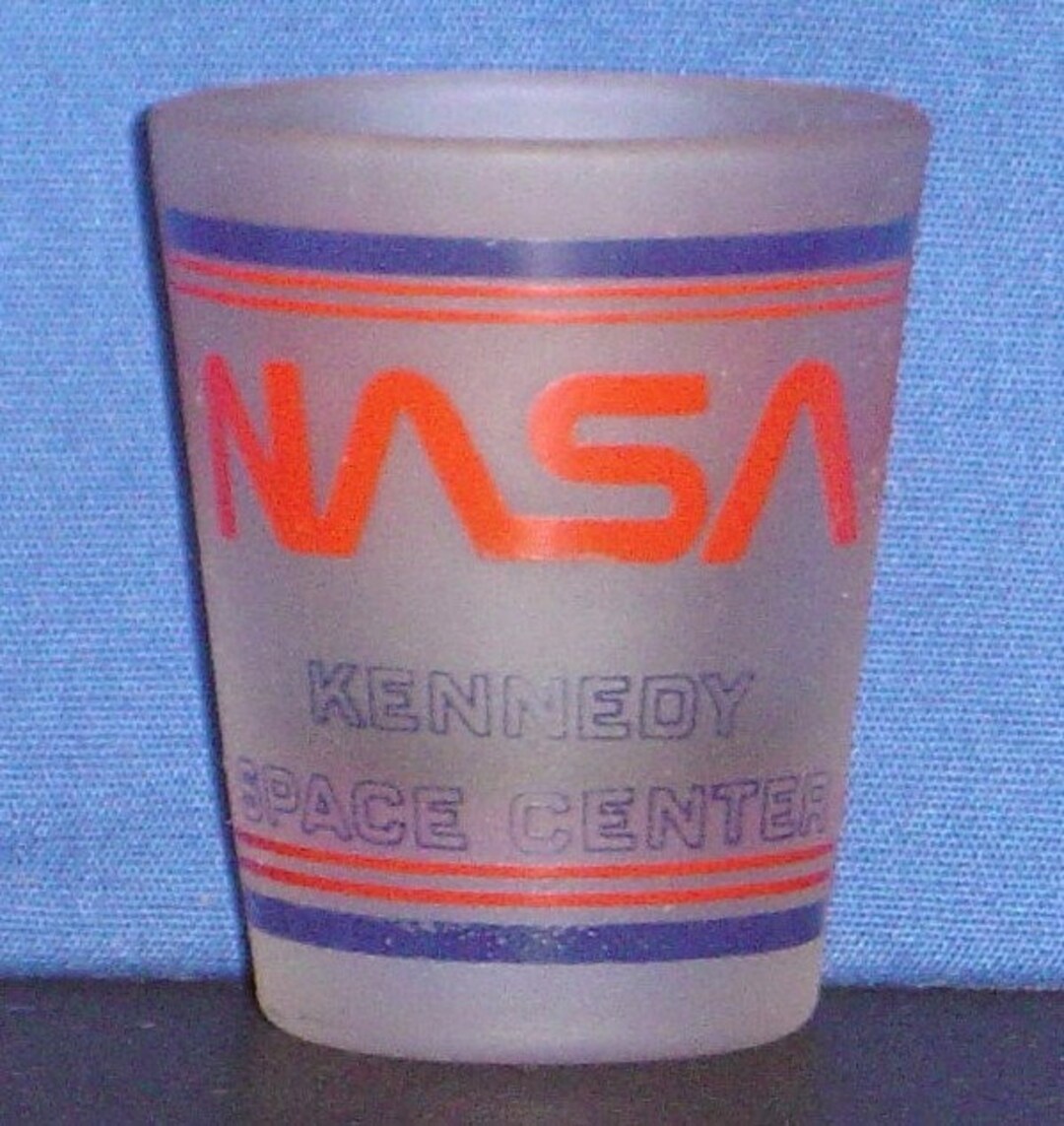 NASA Kennedy Space Center on 1oz Frosted Glass Shot Glass – NEW - Etsy