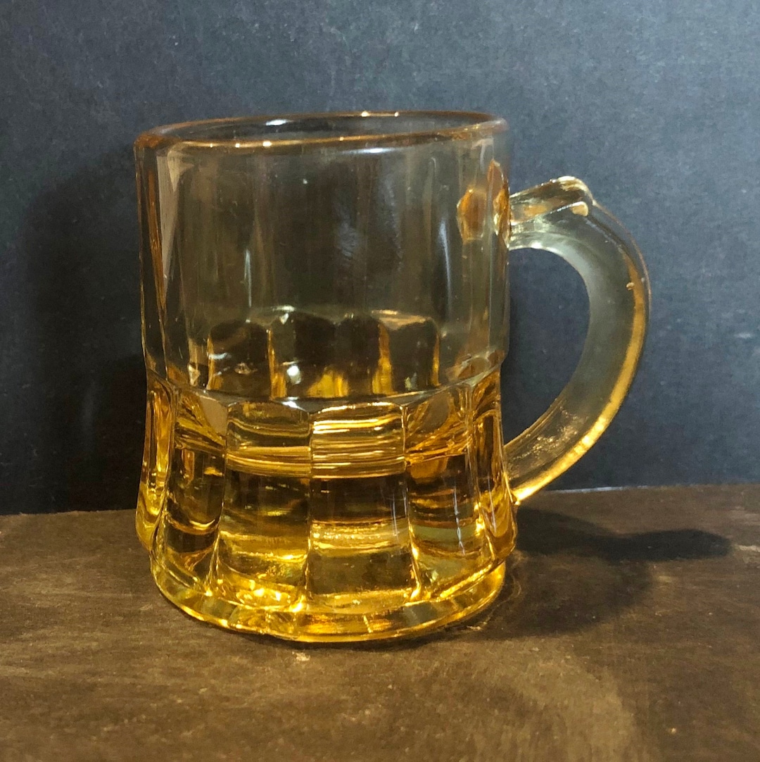 0.75oz Amber Glass Mini-mug Shot Glass NEW - Etsy