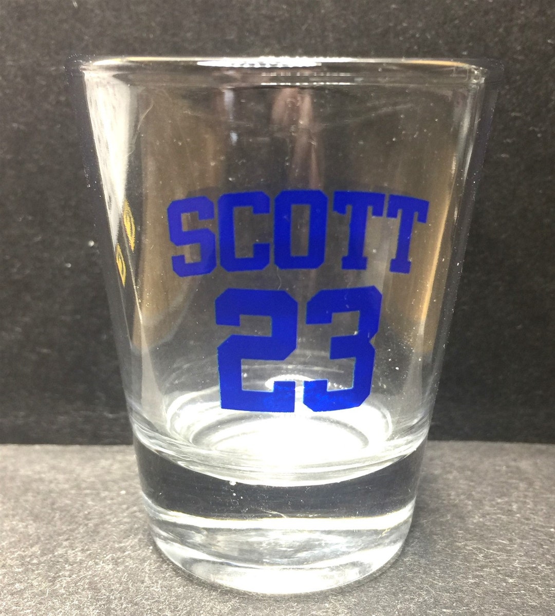 Nathan Scott 23 in Blue on 1oz Glass Shot Glass NEW - Etsy