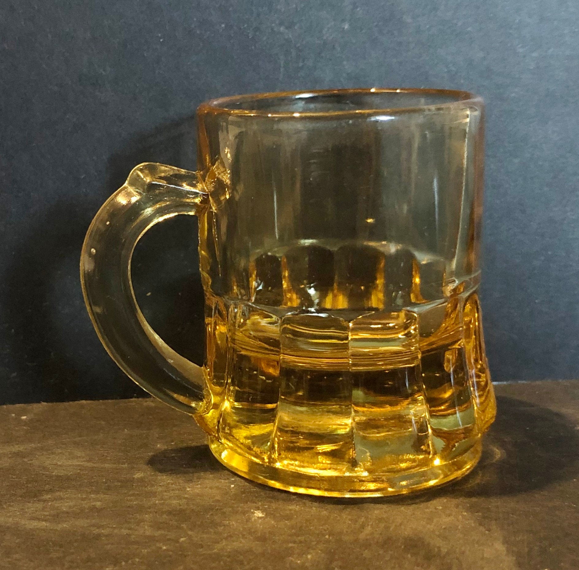0.75oz Amber Glass Mini-mug Shot Glass NEW - Etsy