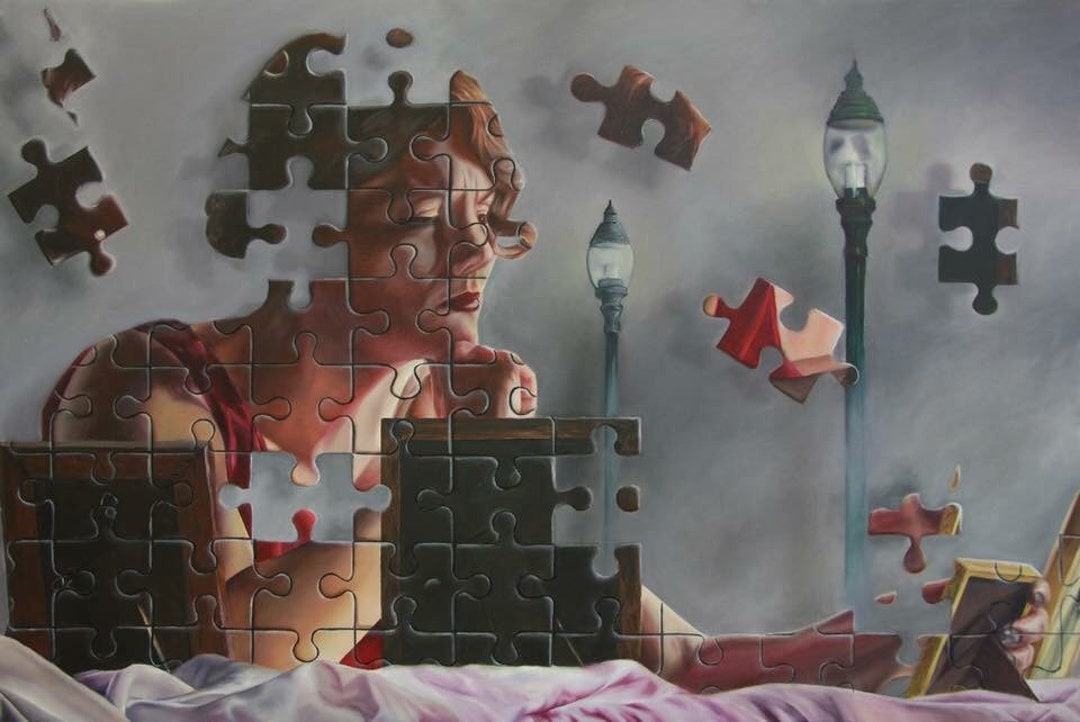 Disappearing Oil Painting print - Etsy