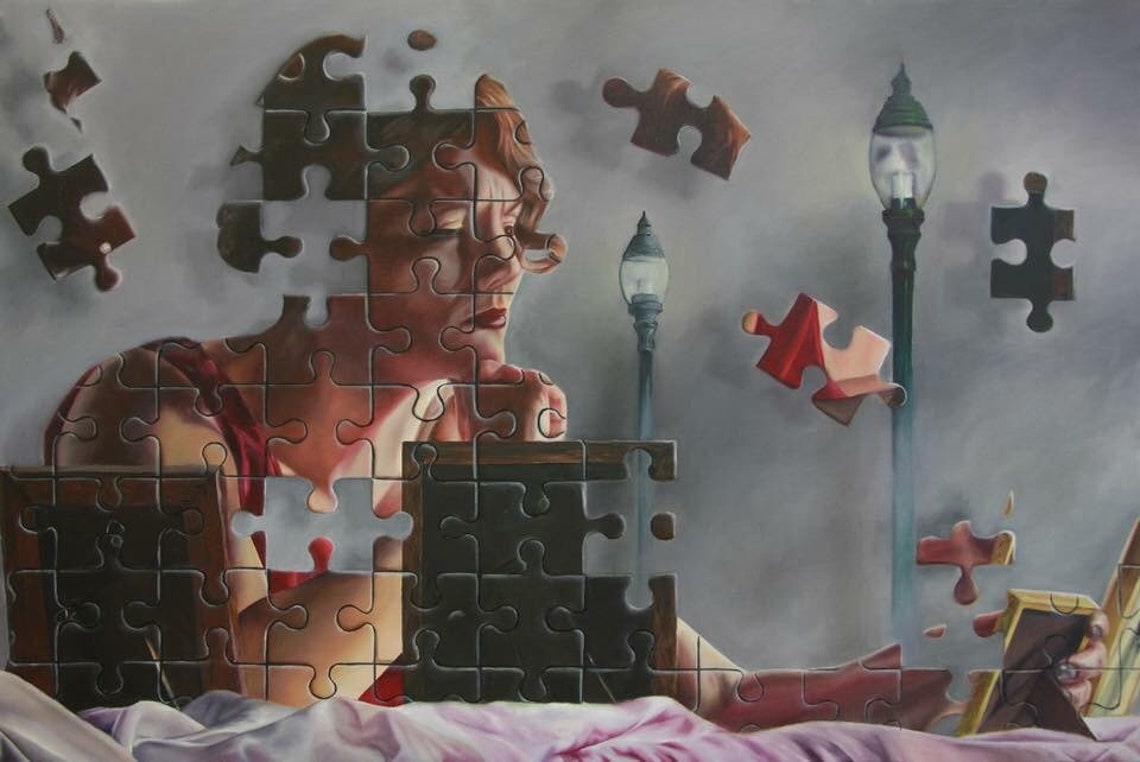 Disappearing Oil Painting print - Etsy