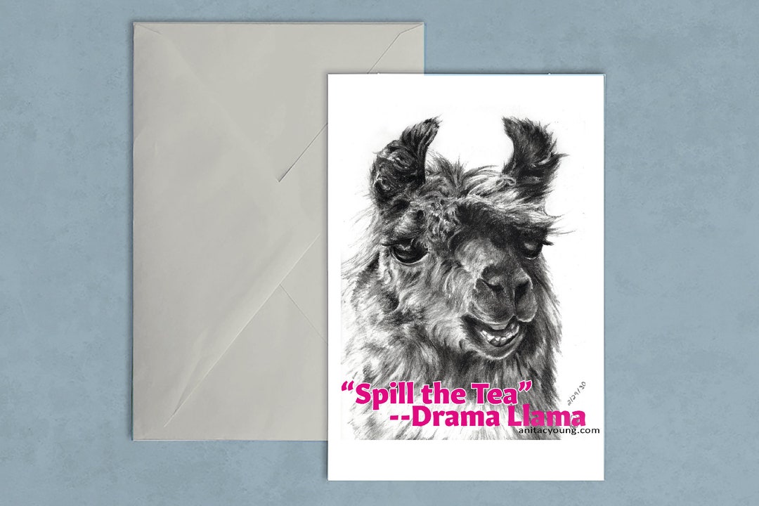 Spill the Tea Greeting Card - Etsy