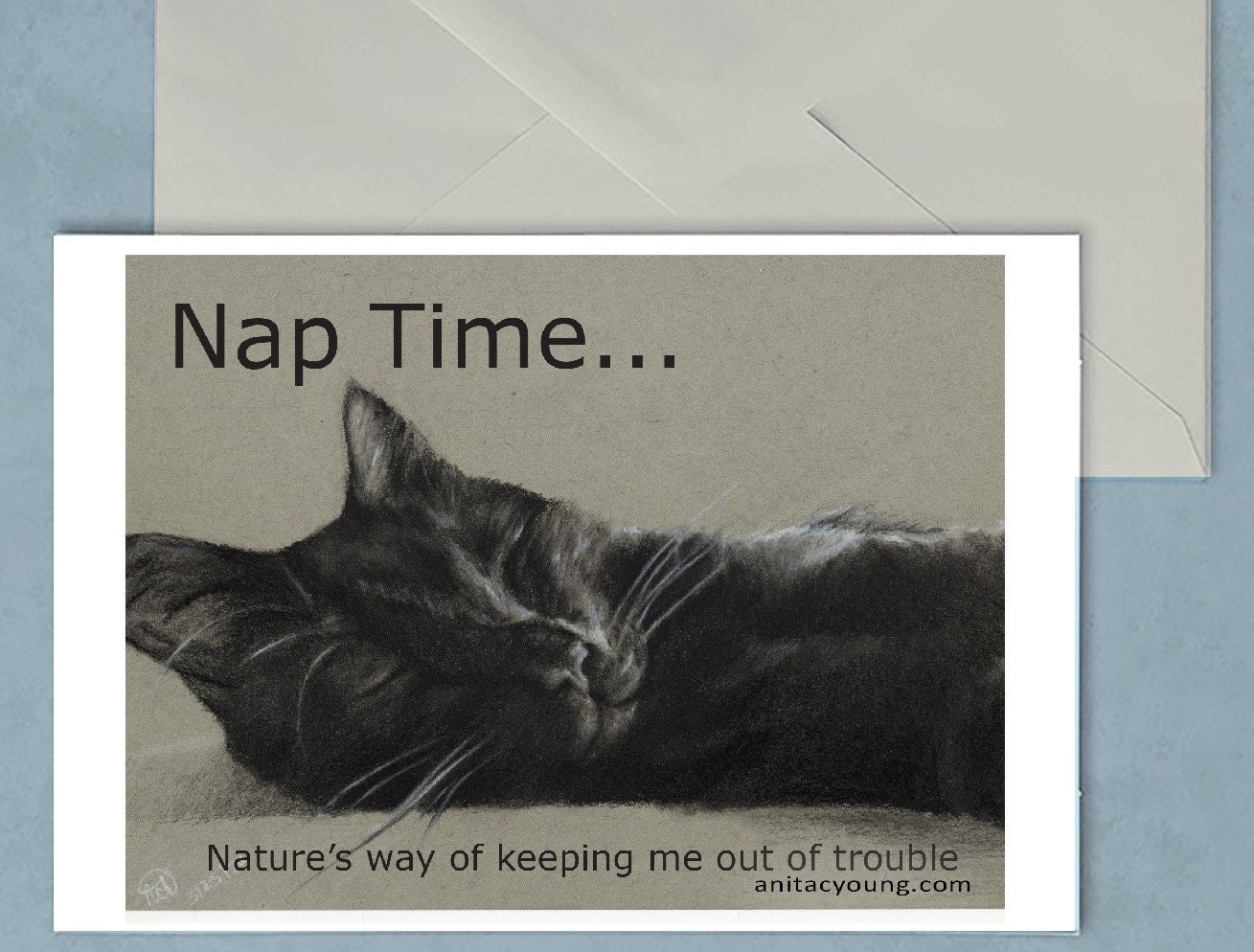 Nap Time Greeting Card - Etsy