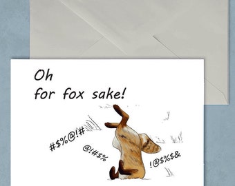 For Fox Sake Its Your Birthday Again Greeting Card A6 - Etsy
