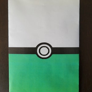 BLUE Pokemon Envelope Template for Invitations - Etsy
