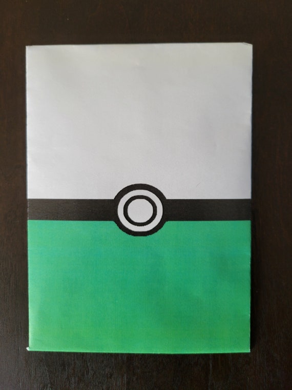 RED Pokemon Envelope Template for Invitations - Etsy
