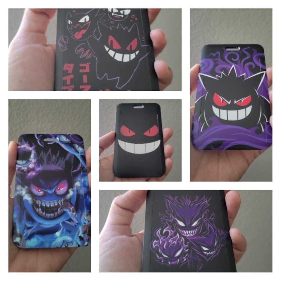 Pokemon Gengar Badge/id/ticket Holders - Etsy