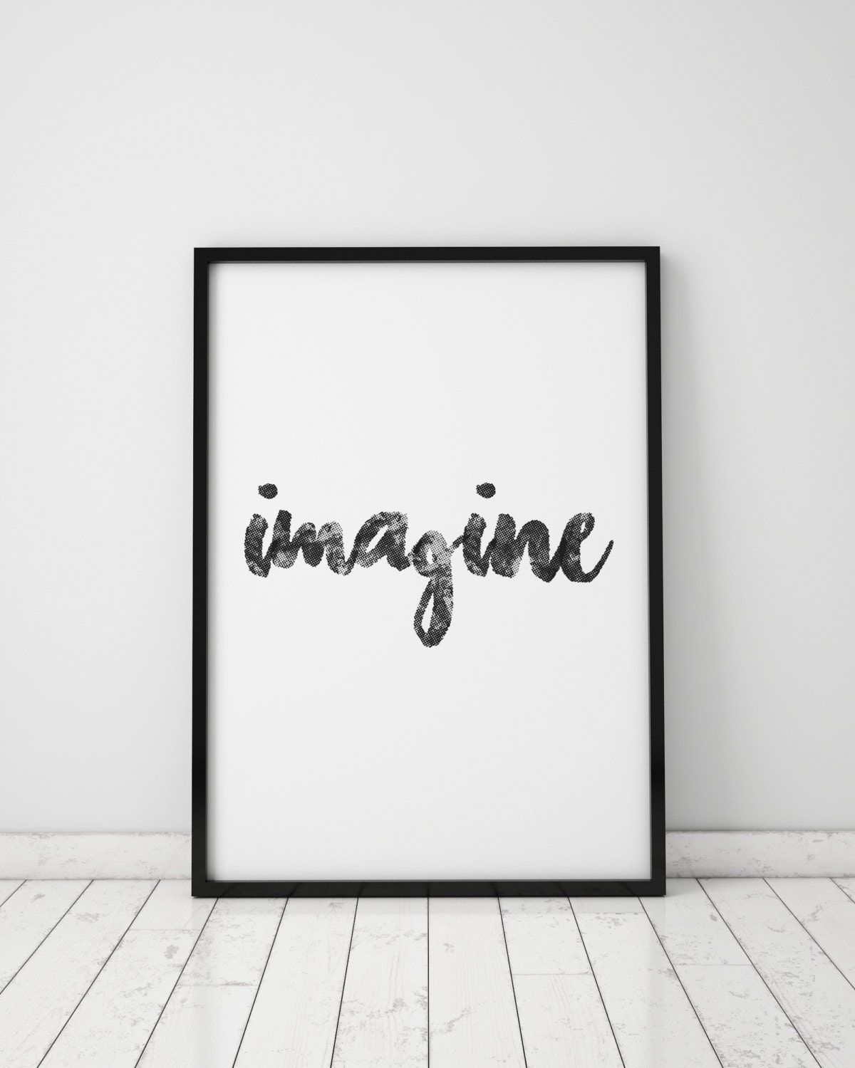 Inspirational Poster imagine Typography Art - Etsy