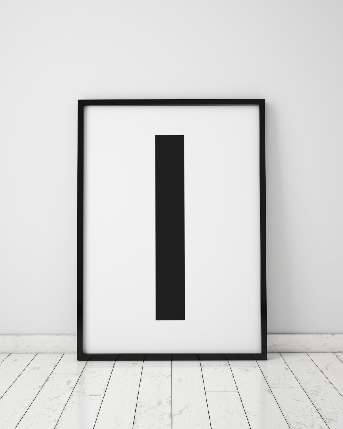 I Letter Print, Initial Wall Art, Scandinavian Art, Scandinavian Poster ...