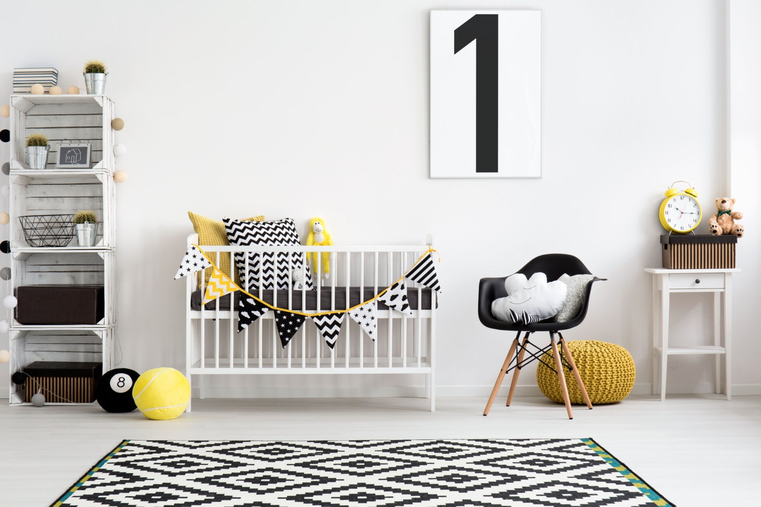 Number 1 Print, Number Wall Art, Scandinavian Art, Scandinavian Poster ...