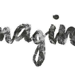 Inspirational Poster "imagine" Typography Art, Motivational Print ...