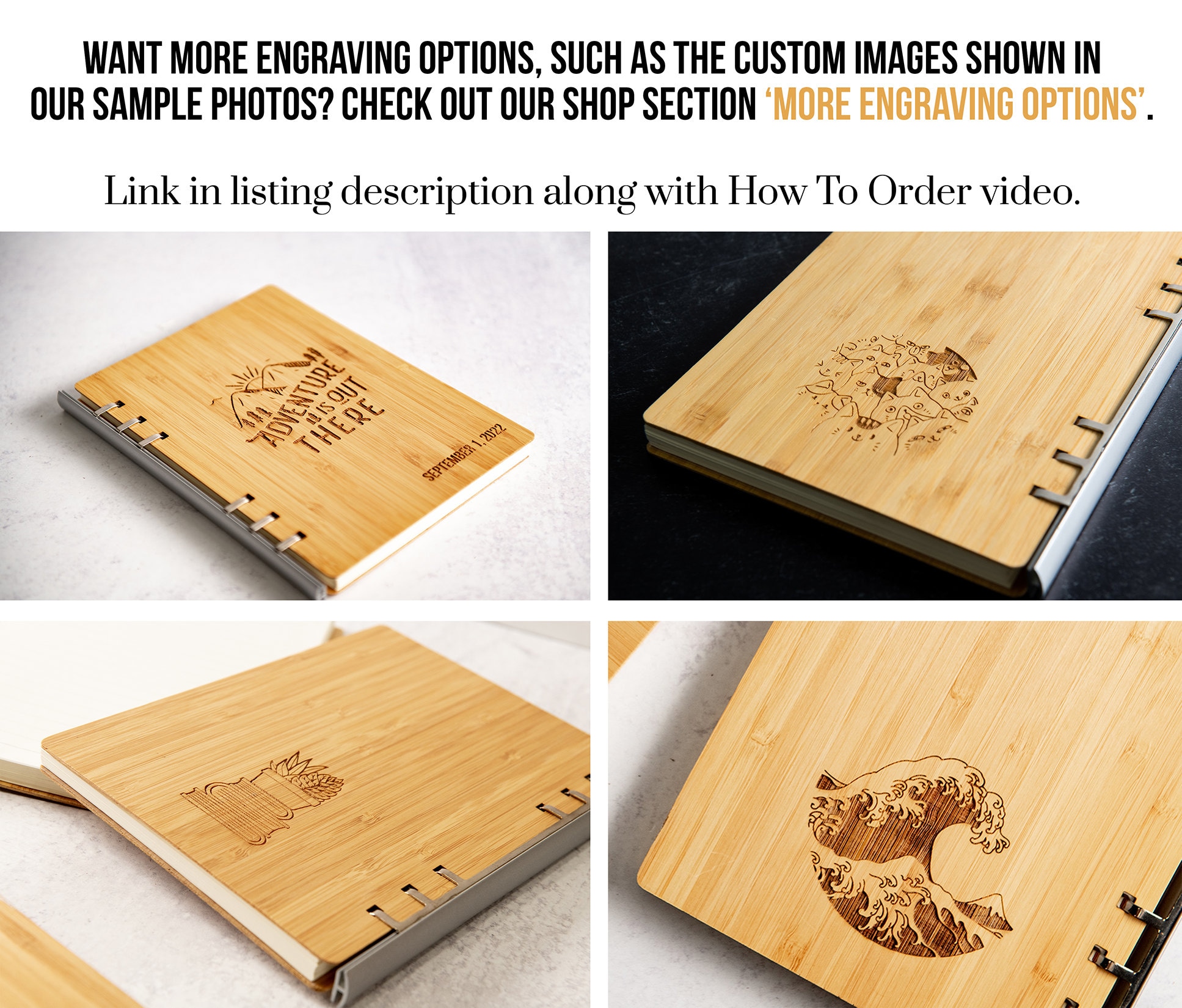Personalized Wood Notebook - Etsy