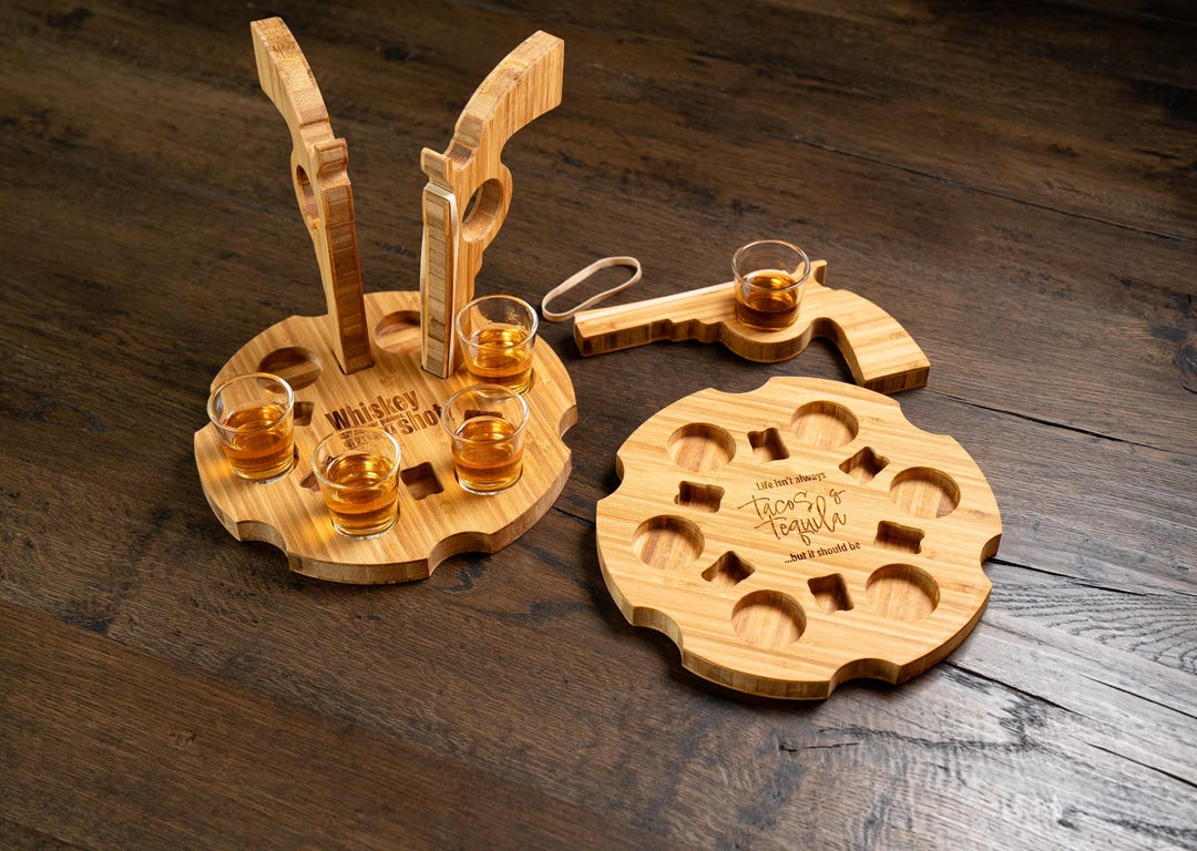 Six Shooter and Shoot Your Shot Serving Tray - Etsy