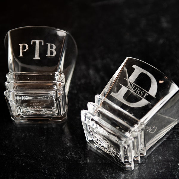 Custom Logo Engraved Whiskey Glasses - Etsy