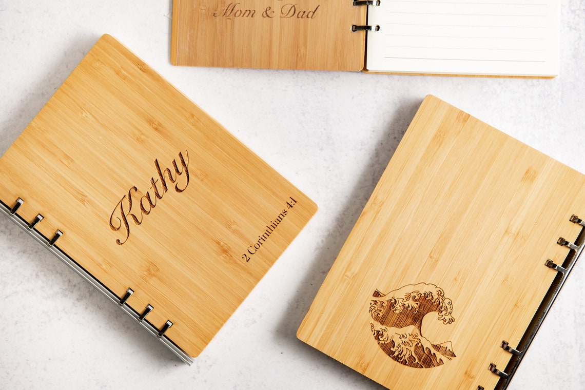 Personalized Wood Notebook - Etsy