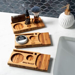 Personalized Beard Kit Caddy, Bathroom Organizer for Men, Gift for Him ...