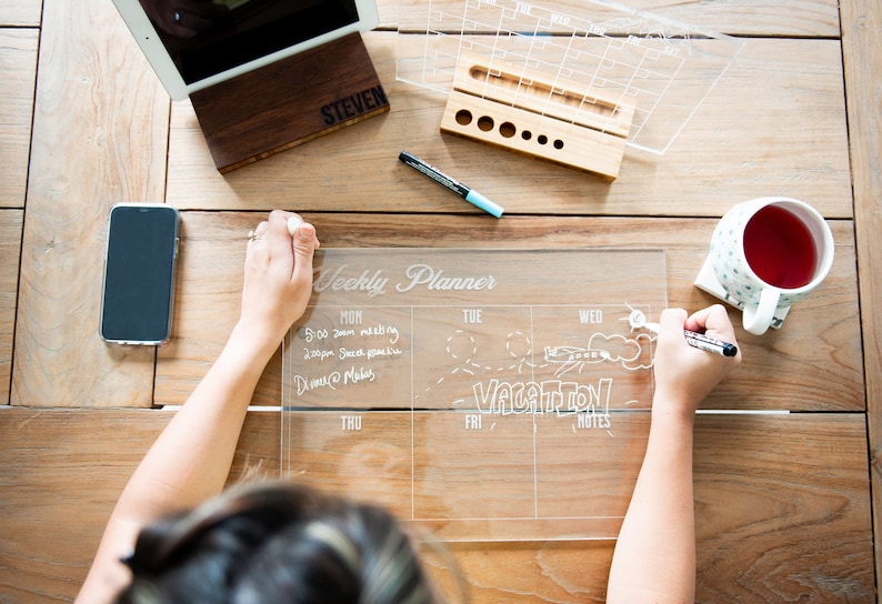 Engraved Laser Cut Acrylic Calendars and To-do Lists - Etsy