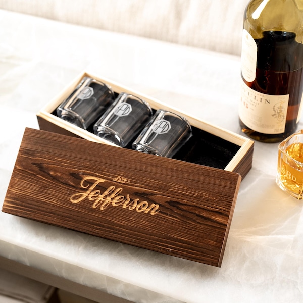 Shot Glass Box - Etsy