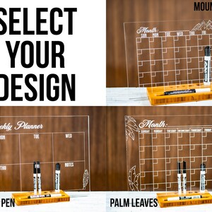 Engraved Laser Cut Acrylic Calendars and To-do Lists - Etsy