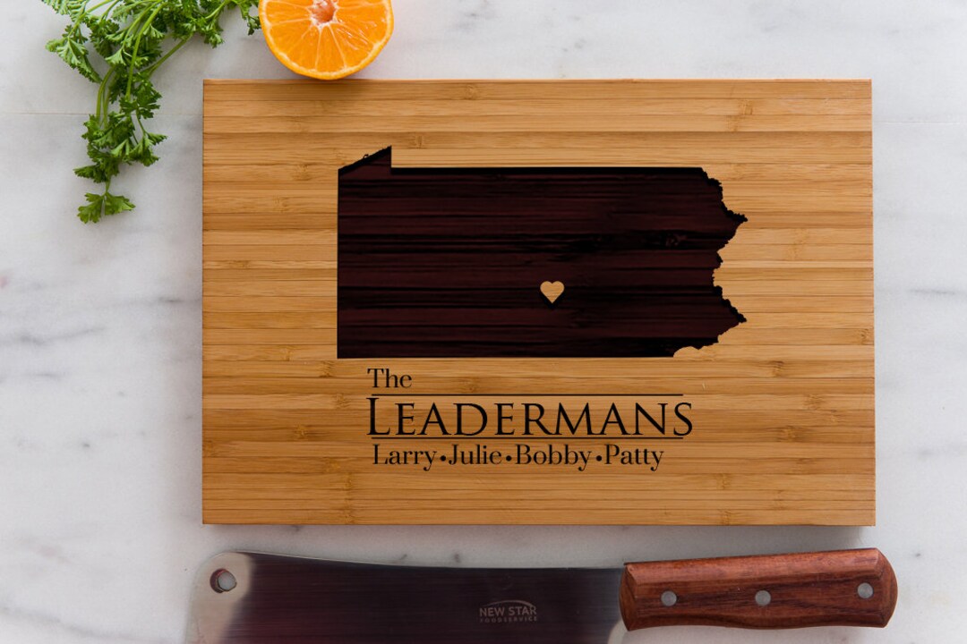 Personalized Pennsylvania State Engraved Cutting Board - Etsy