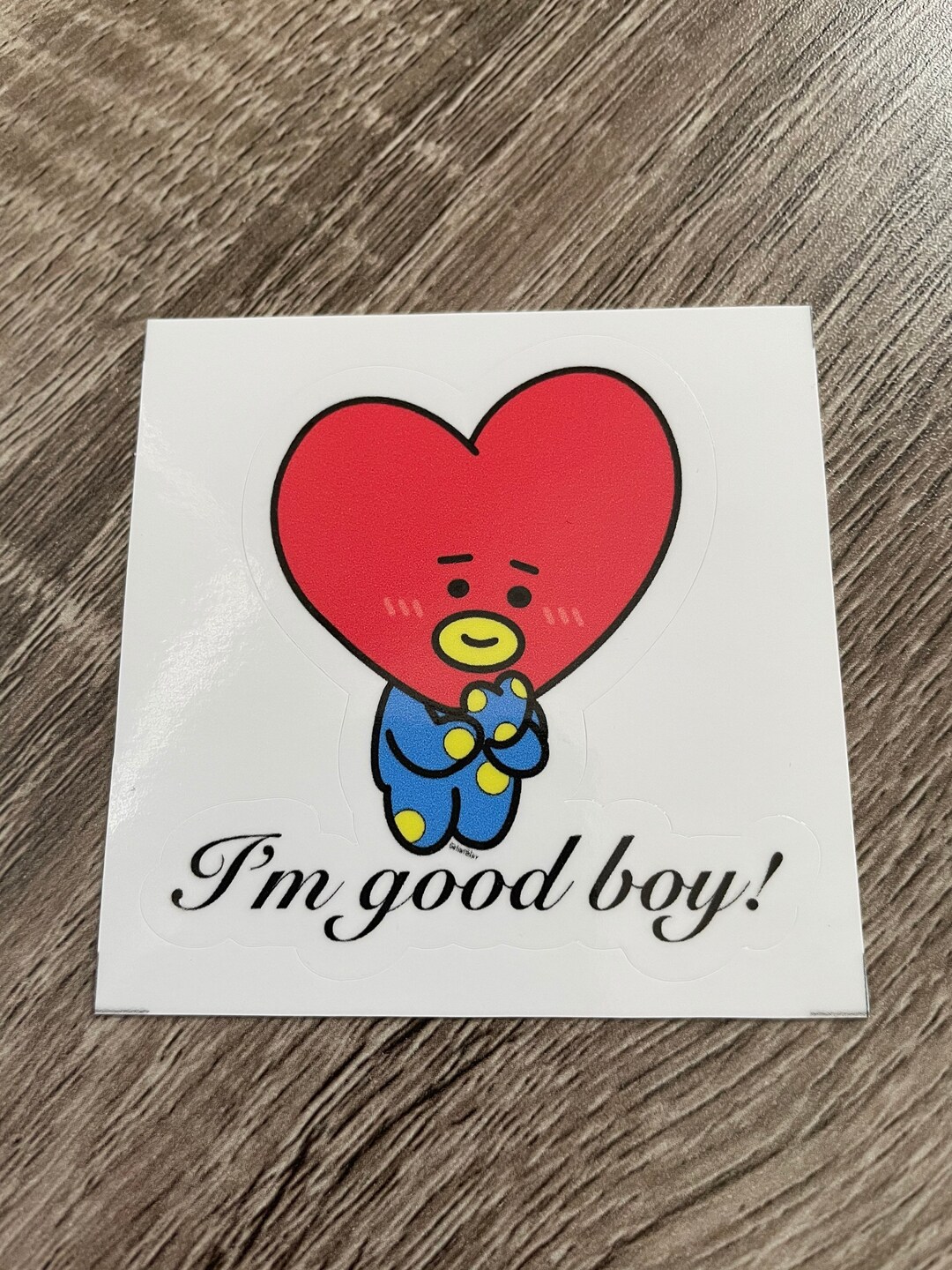 Tata Im Good Boy / BT21 Sticker - Etsy