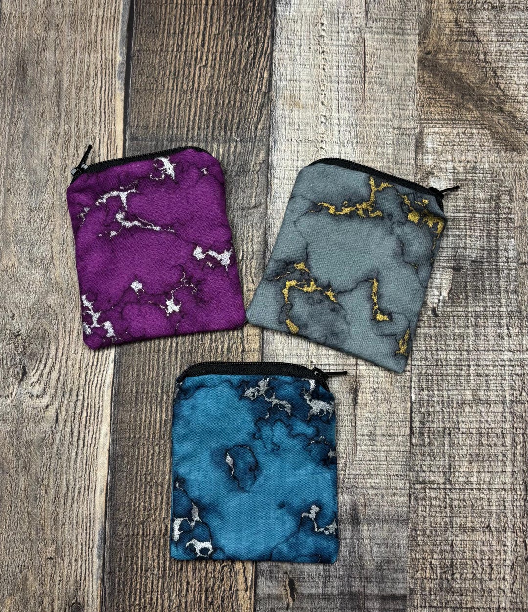 Metallic Marble Coin Pouch - Etsy