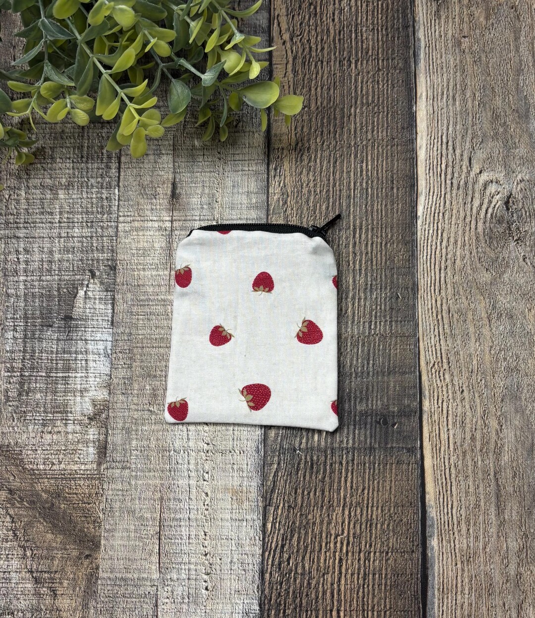 Fresh Strawberries Coin Pouch - Etsy