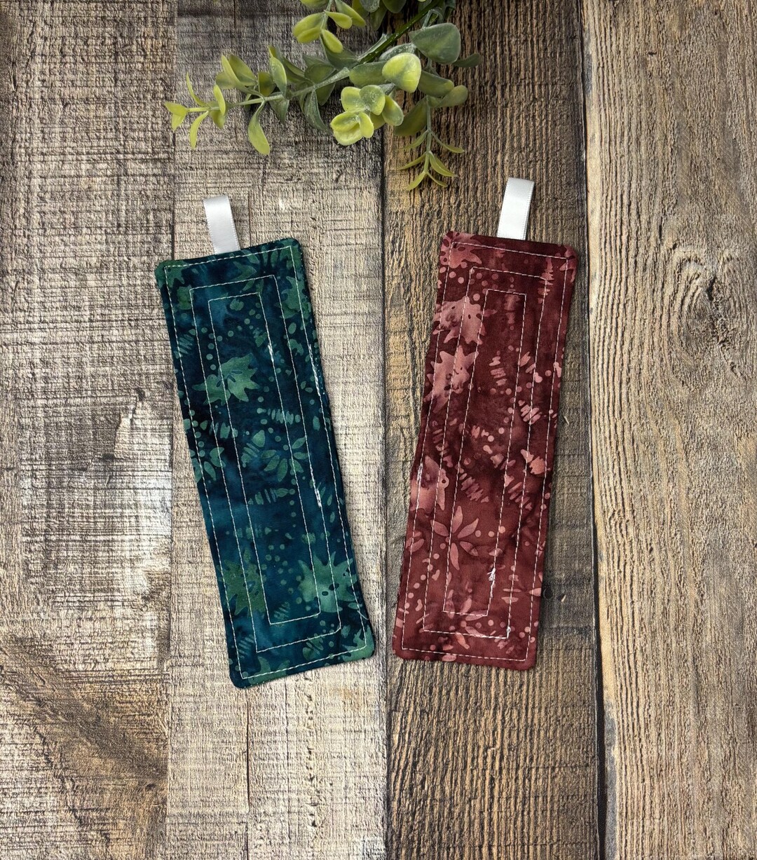 Batik Flower Burst Quilted Bookmark - Etsy