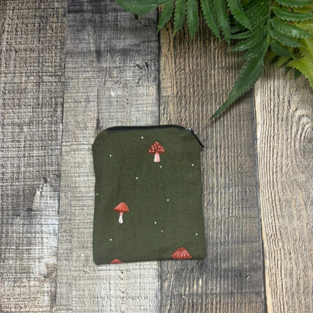 Earthy Mushroom Coin Pouch - Etsy