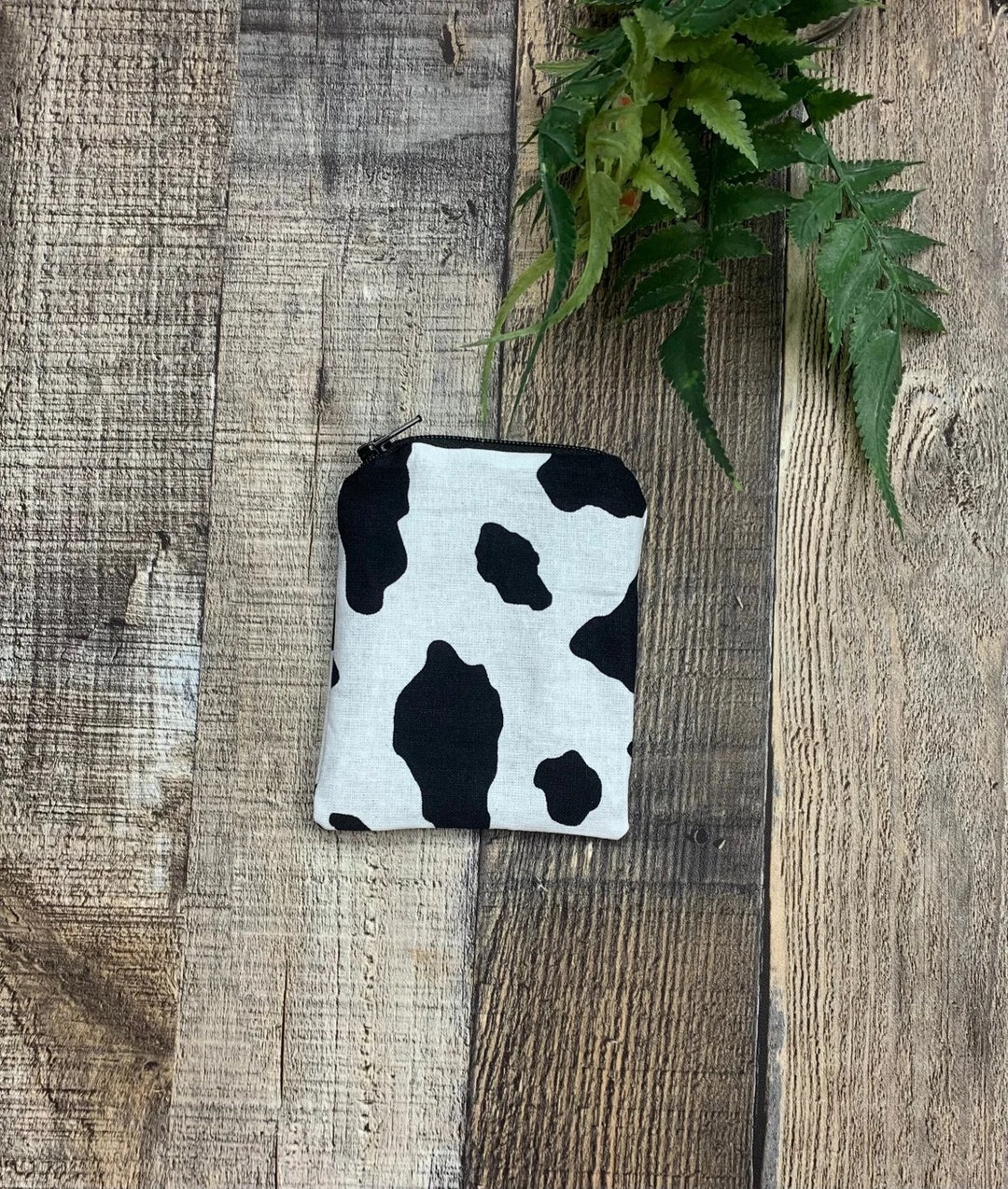 Cow Print Coin Pouch - Etsy