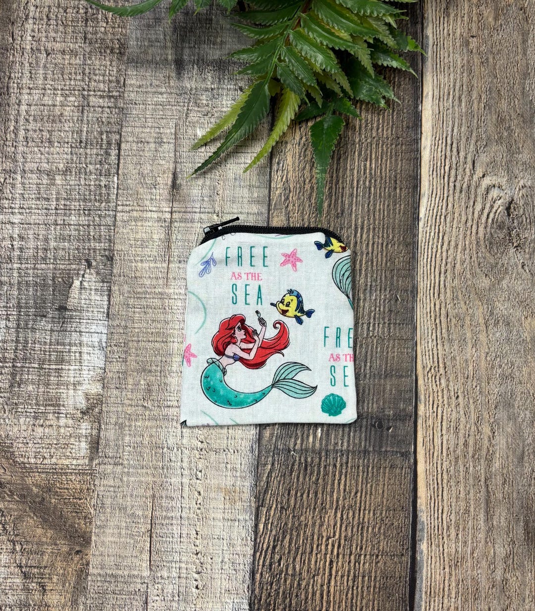 Little Mermaid Free as the Sea Coin Pouch - Etsy