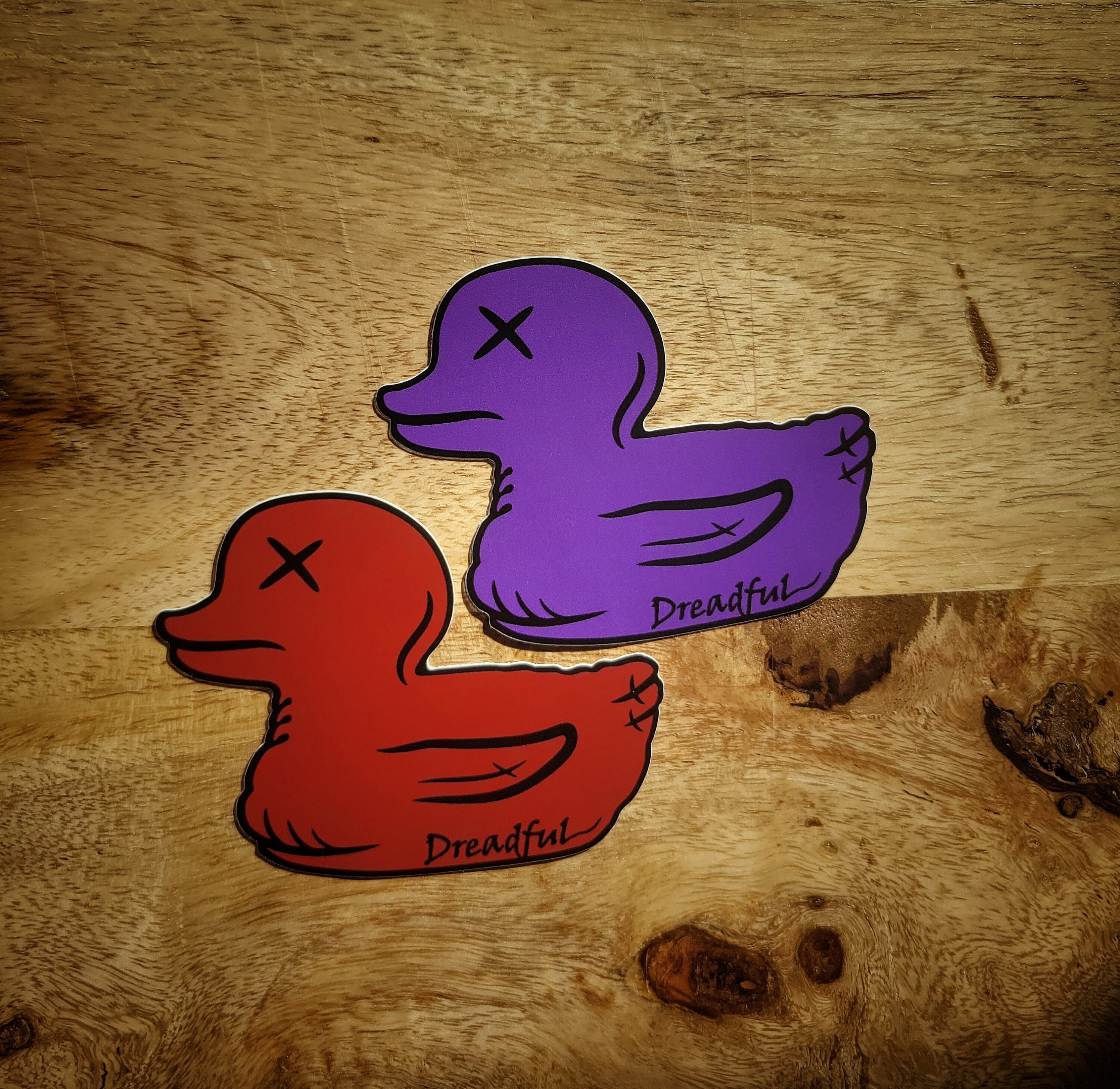 Dreadful Duck Rubber Duck Vinyl Sticker Demon Dead - Etsy