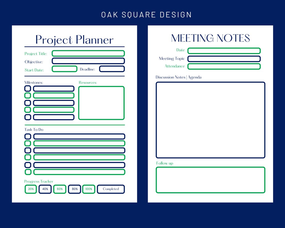 Professional Planner and Workbook, Digital Planner, Work Planner ...
