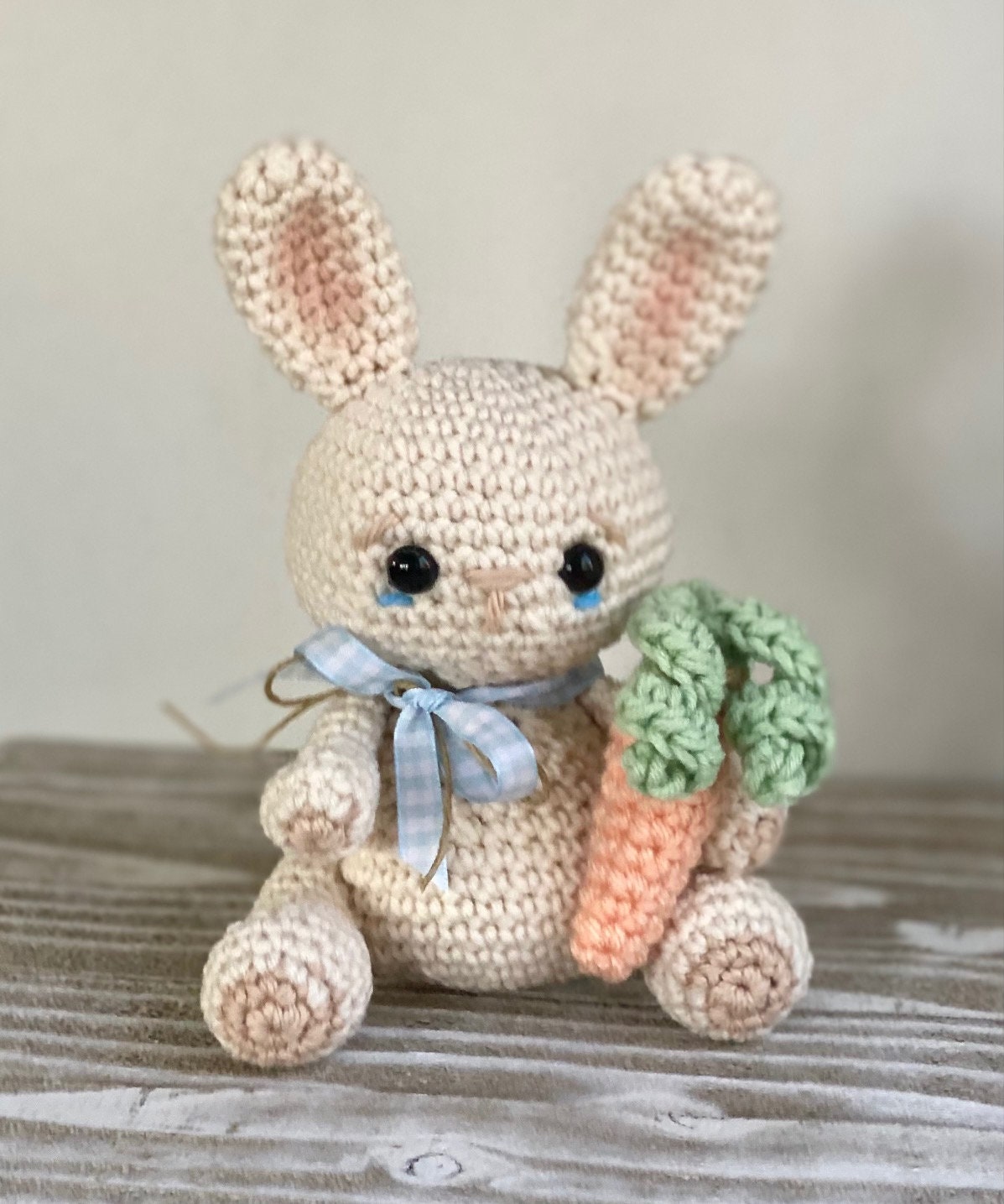 Rustic Bunny Crochet Pattern | Etsy