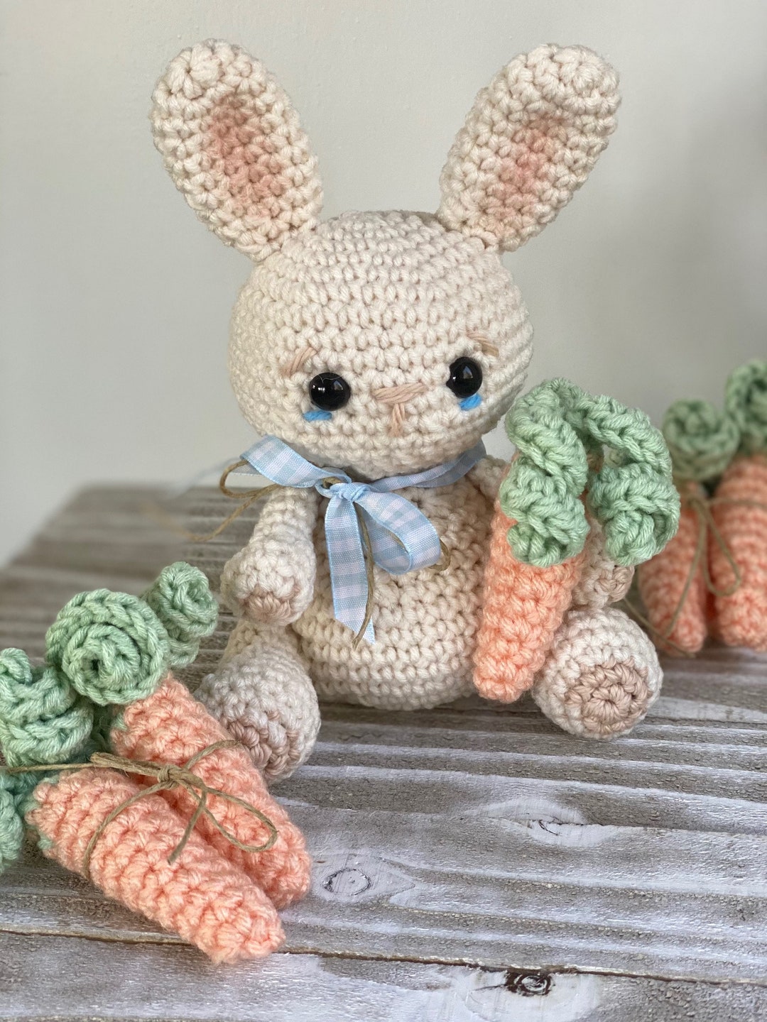 Rustic Bunny Crochet Pattern - Etsy