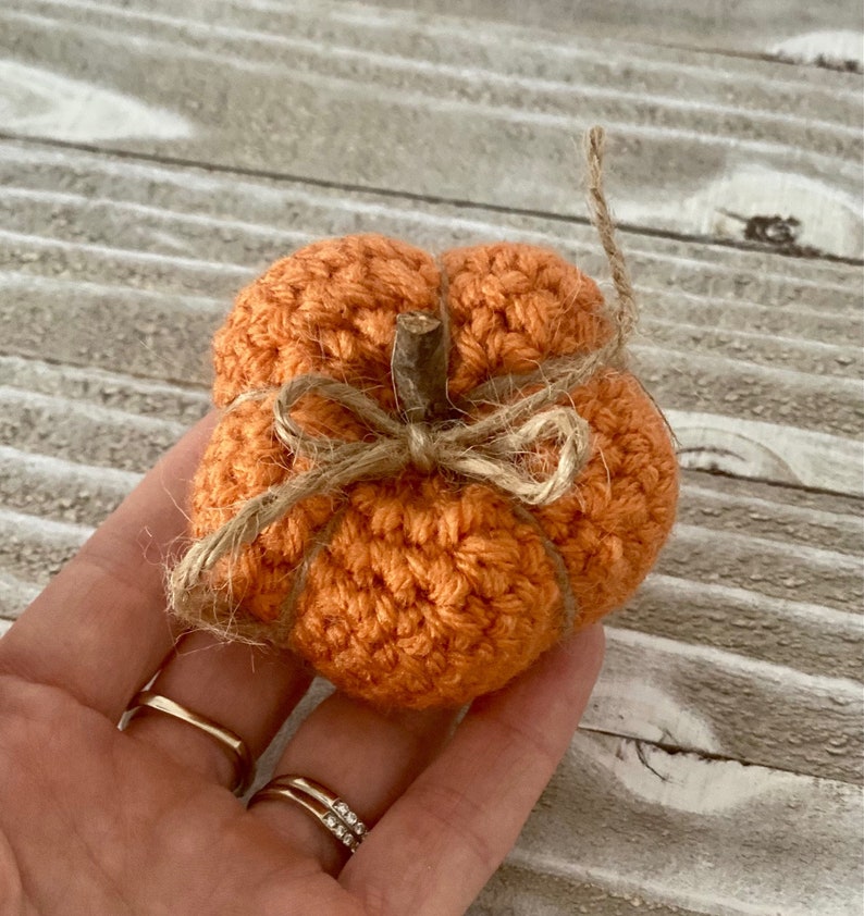 Rustic Pumpkin Trio Crochet Pattern | Etsy